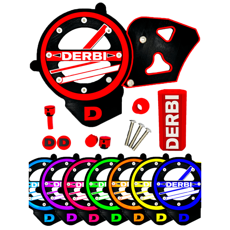 Derbi Ignition Cover Pack (Vented) | Selection3D | Euro 2 Color Red
